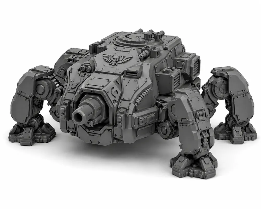 Grimdark Spider Walker Tank - FDM Wargame/ Sci-Fi - Free 3D Print Model ...