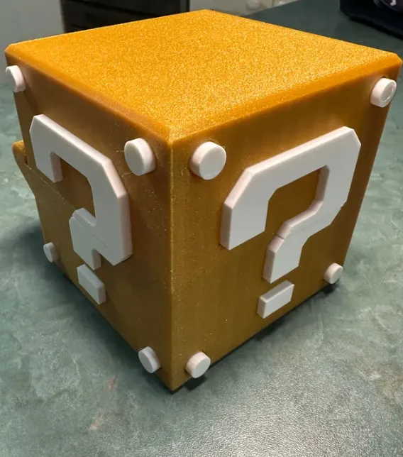 Mario Question Block Container by pressprint - MakerWorld