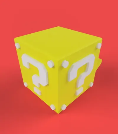 Mario Question Block Container by pressprint - MakerWorld