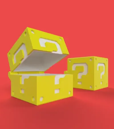 Mario Question Block Container by pressprint - MakerWorld