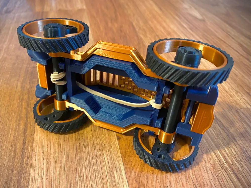 Rubber Band Race Car Toy - Free 3D Print Model - MakerWorld