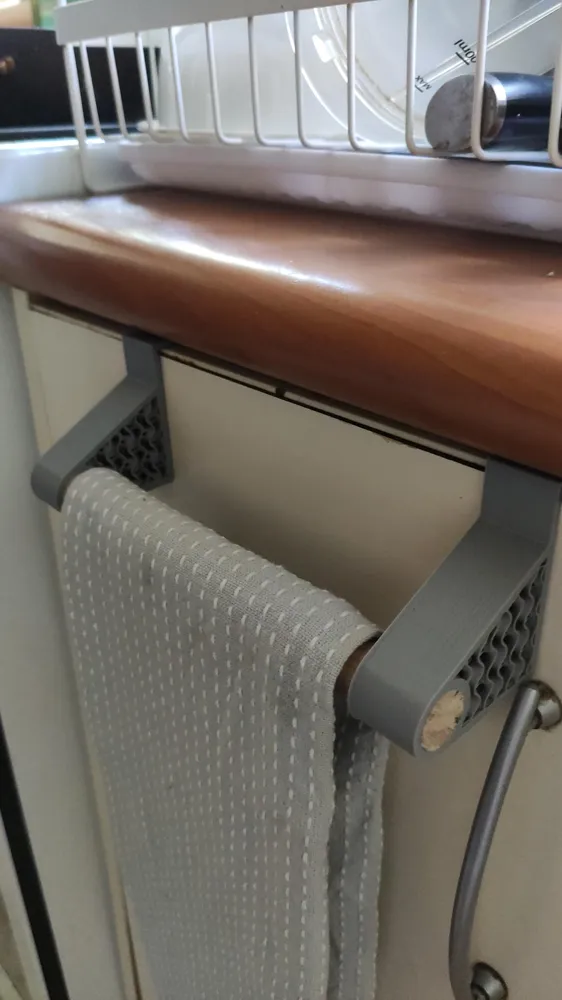 Kitchen towel rack bracket for 16mm dowel by Once in a Six Side ...