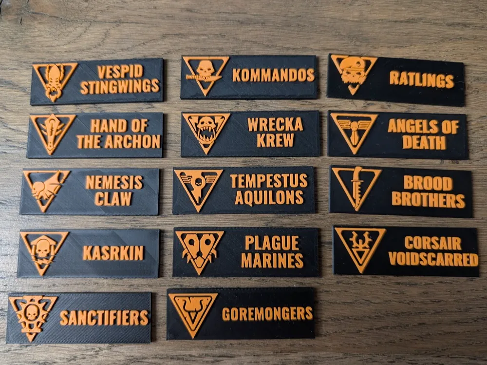 Kill Team Display Plaques, Showcase in Style by Freya MakerWorld ...