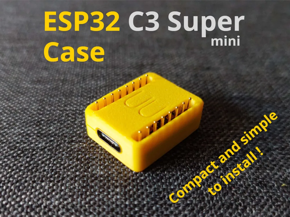 ESP32 C3 Super mini case - Free 3D Print Model - MakerWorld