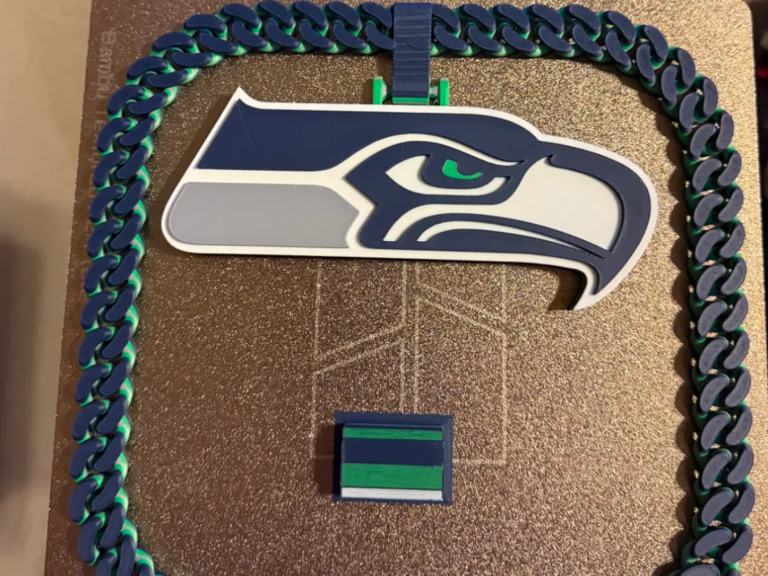 Seattle Seahawks Sports Chain - Free 3D Print Model - MakerWorld