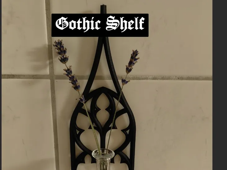 Gothic Shelf Ogee Arch by TraceTrove MakerWorld: Download Free 3D Models