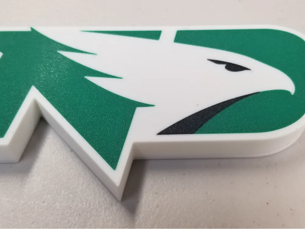 North Dakota Fighting Hawks Logo by vinfer MakerWorld: Download Free 3D ...