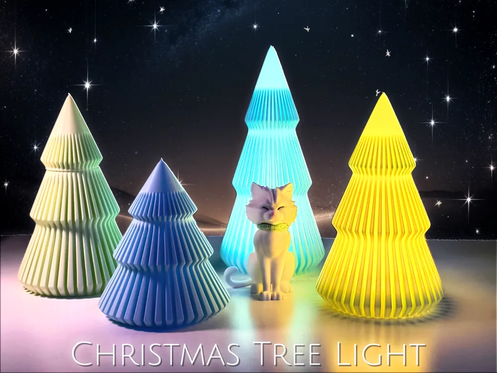 Christmas Tree for Bambu RGB Puck Light by JOLKA MakerWorld: Download ...