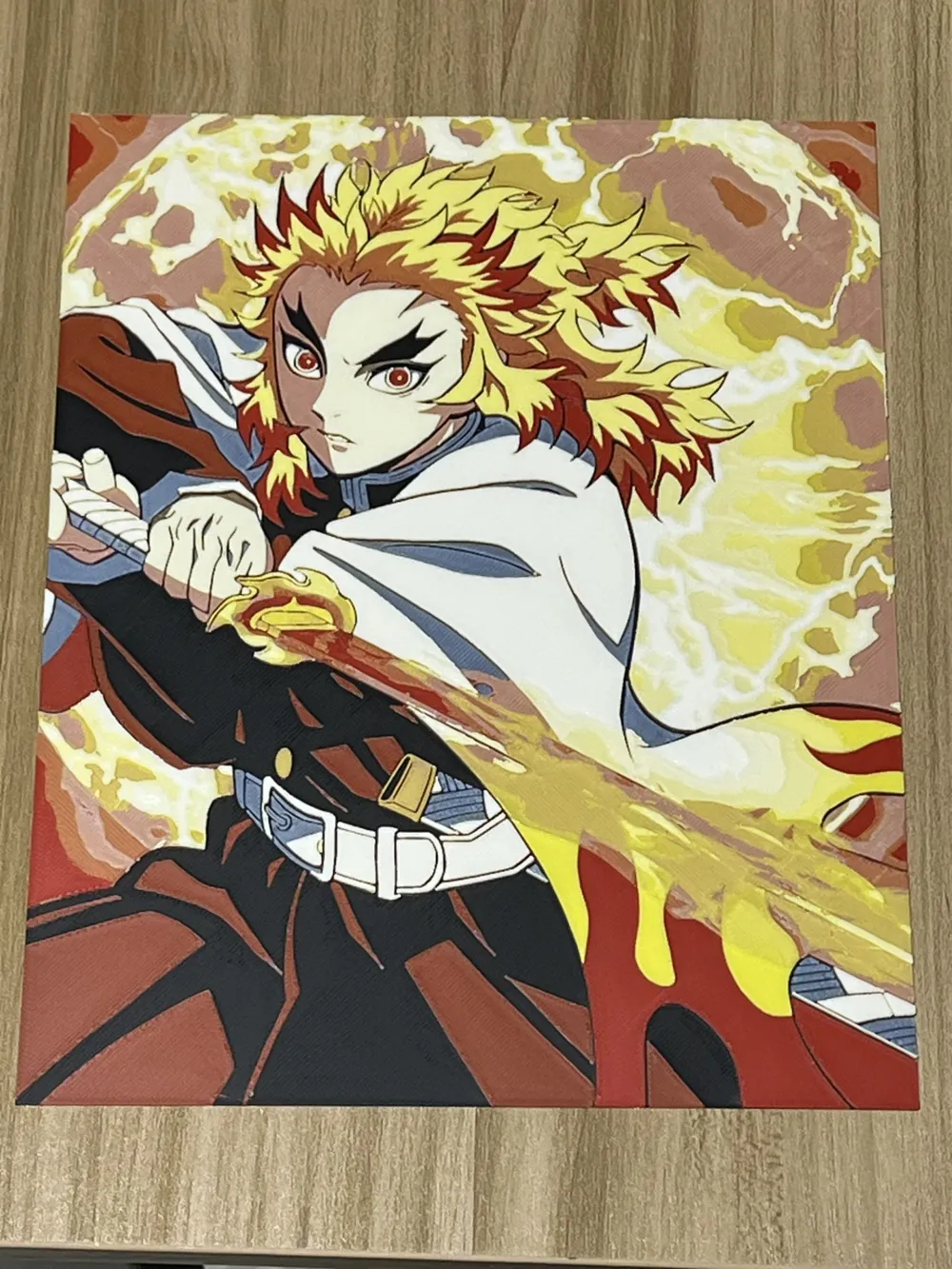 Demon Slayer Flame Hashira Rengoku Hueforge by FantasyZ MakerWorld ...