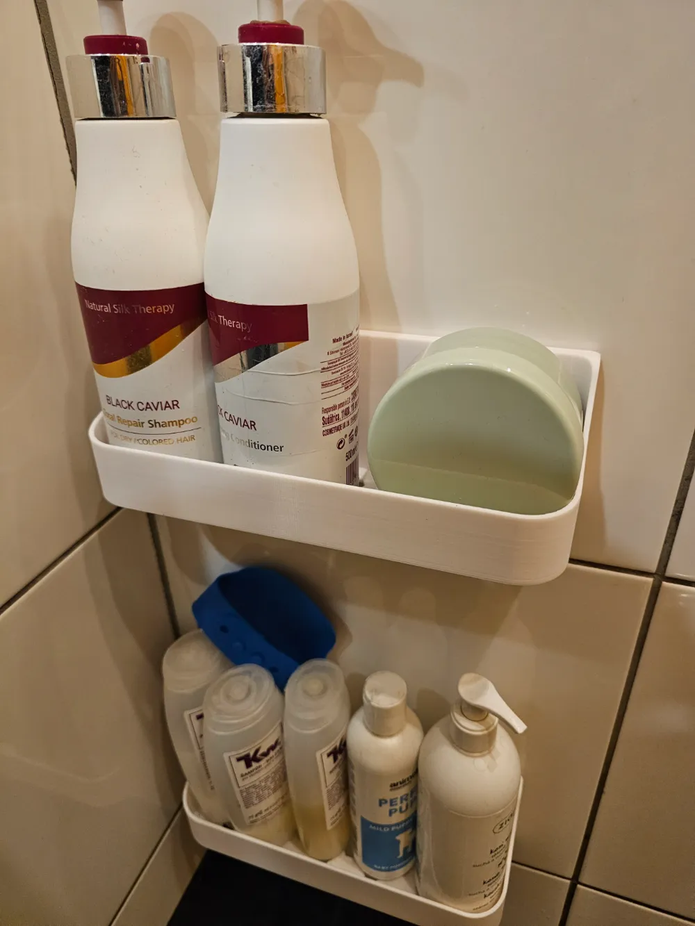 Bathroom shelf NO SCREWS by lbllab3d - MakerWorld