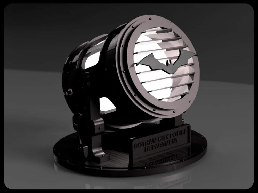 Bat Signal Lamp by ScarfMeadow MakerWorld: Download Free 3D Models