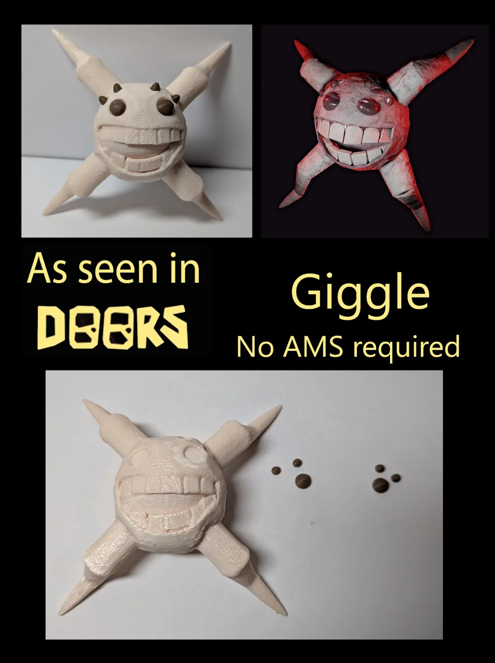 Giggle from Doors (Roblox) by Together 3D MakerWorld: Download Free 3D ...