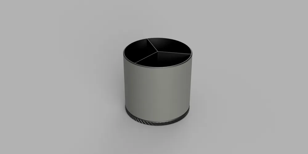 Rotating container for kitchen accessories - Free 3D Print Model ...