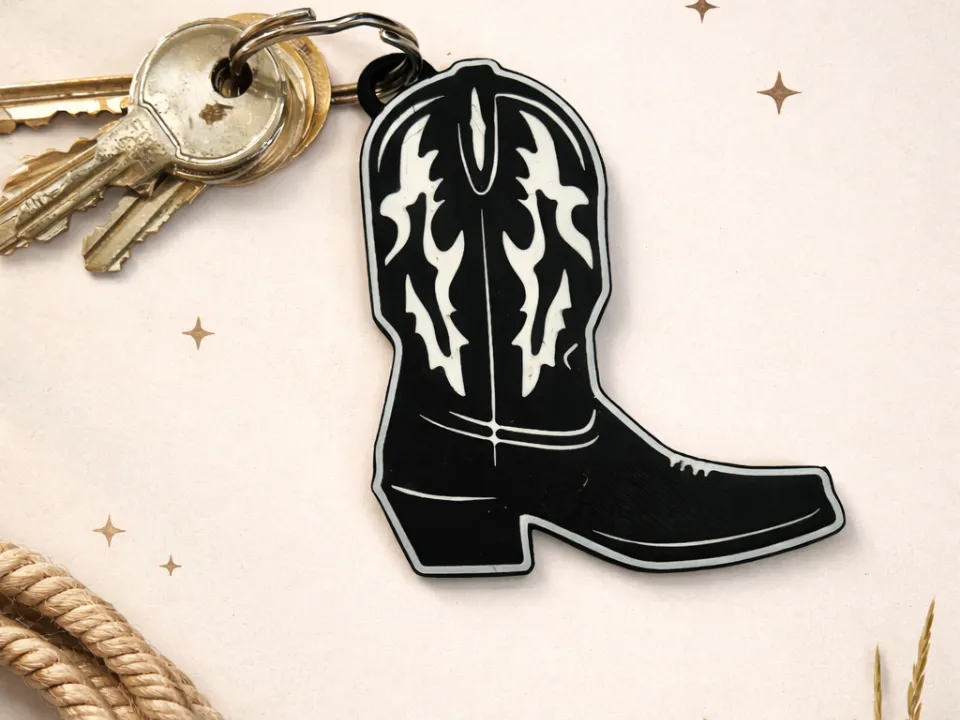Boot Keychain - Free 3D Print Model - MakerWorld