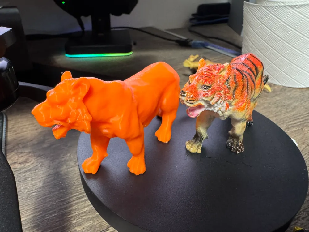 老虎雕塑 高细节 来自 Patrikus 3D Printing MakerWorld：免费下载 3D 模型