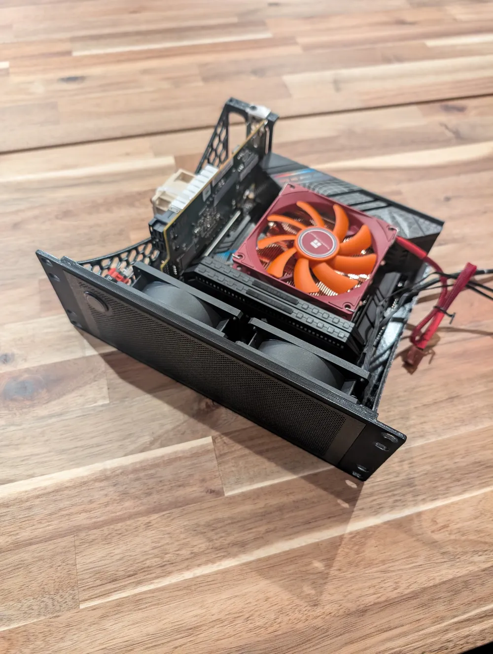 2U Mini ITX Motherboard/PC Rack Tray (10" Rack) - Free 3D Print Model ...