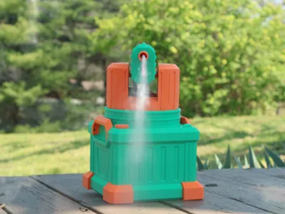 Remote Controlled Water Turret by MaKim MakerWorld: Download Free 3D Models