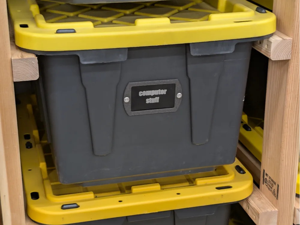 HDX Tote Label Holder (business card) - Free 3D Print Model - MakerWorld