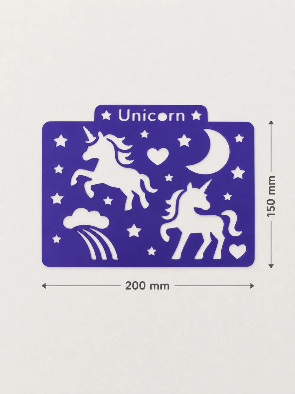Unicorn Stencil|Reusable Coloring & Tracing - Free 3D Print Model ...
