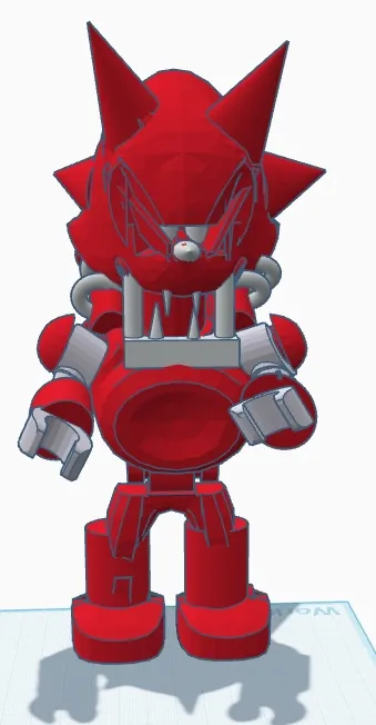 brick metal sonic kai by metal S MakerWorld: Download Free 3D Models