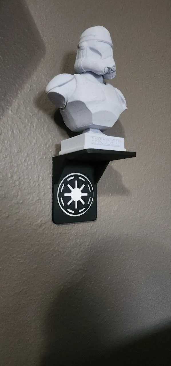 Star wars Galactic Republic bust mount - Free 3D Print Model - MakerWorld