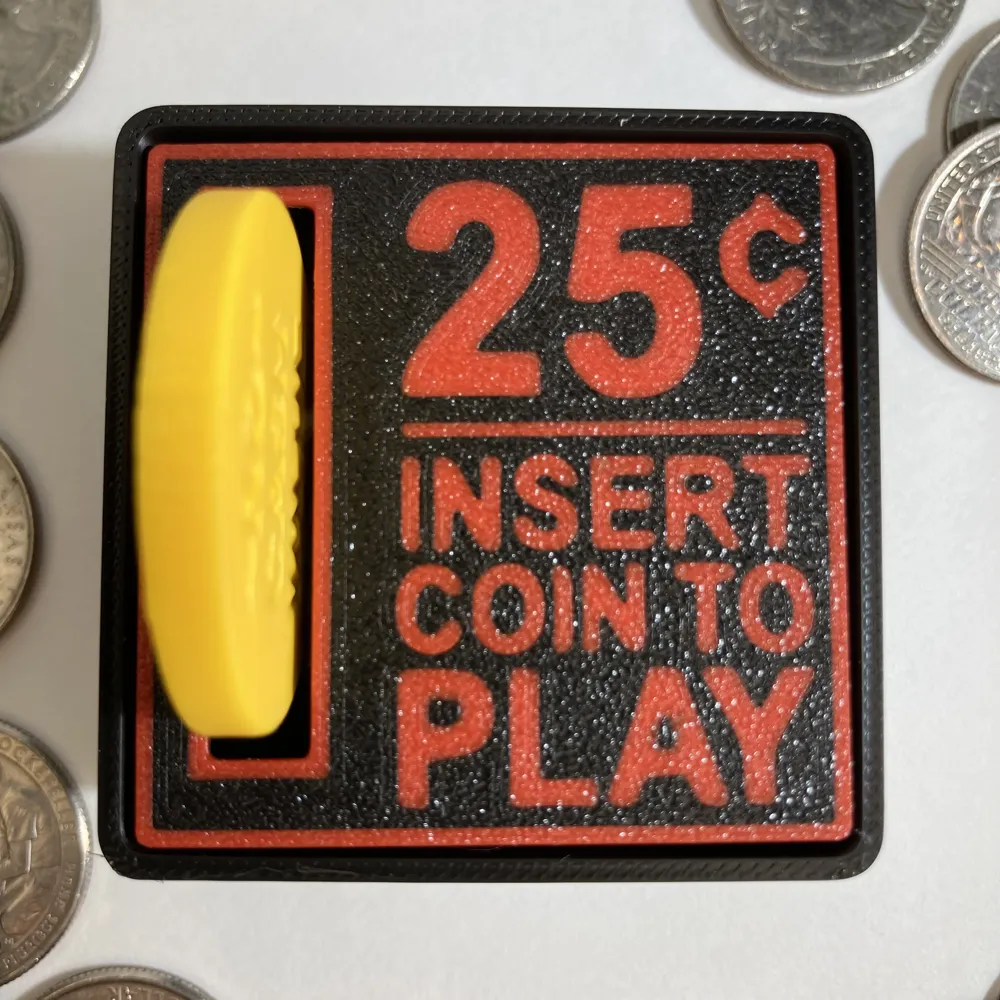 Arcade Coin Fidget Clicker (uses MX Switches) - Free 3D Print Model ...