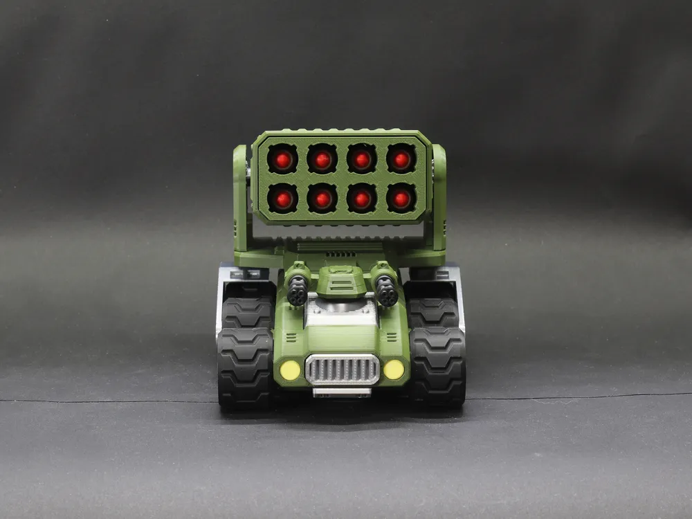 6x6 Wheeled Mech Rocket Launcher (movable turret, no hardware required ...