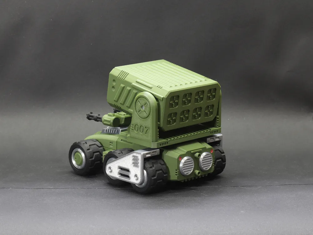 6x6 Wheeled Mech Rocket Launcher (movable turret, no hardware required ...