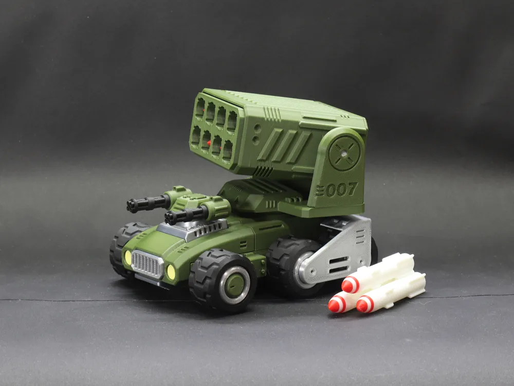 6x6 Wheeled Mech Rocket Launcher (movable turret, no hardware required ...