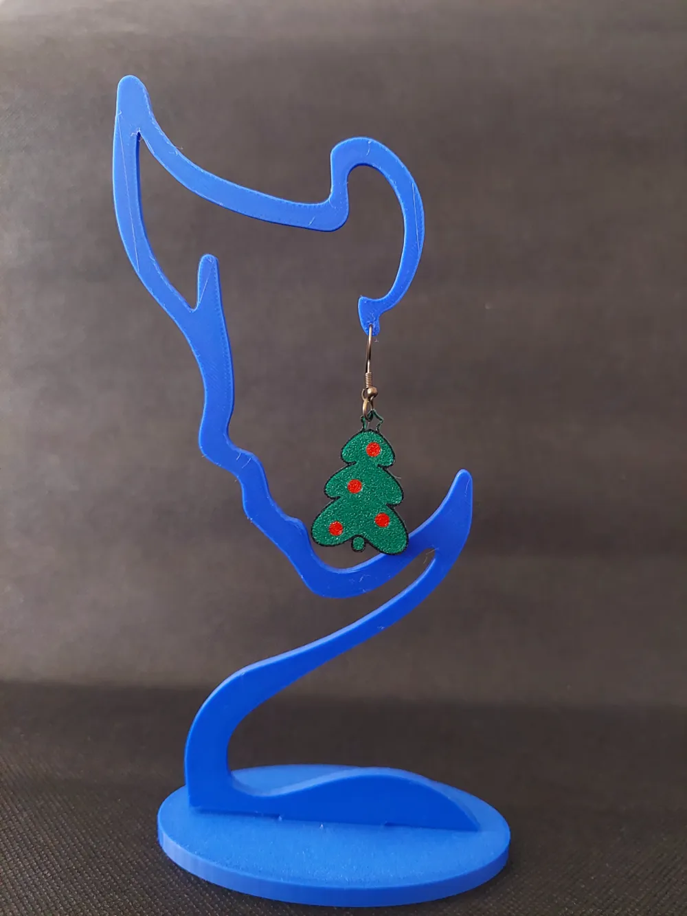 Multicolor Christmas Tree Earrings - Free 3D Print Model - MakerWorld