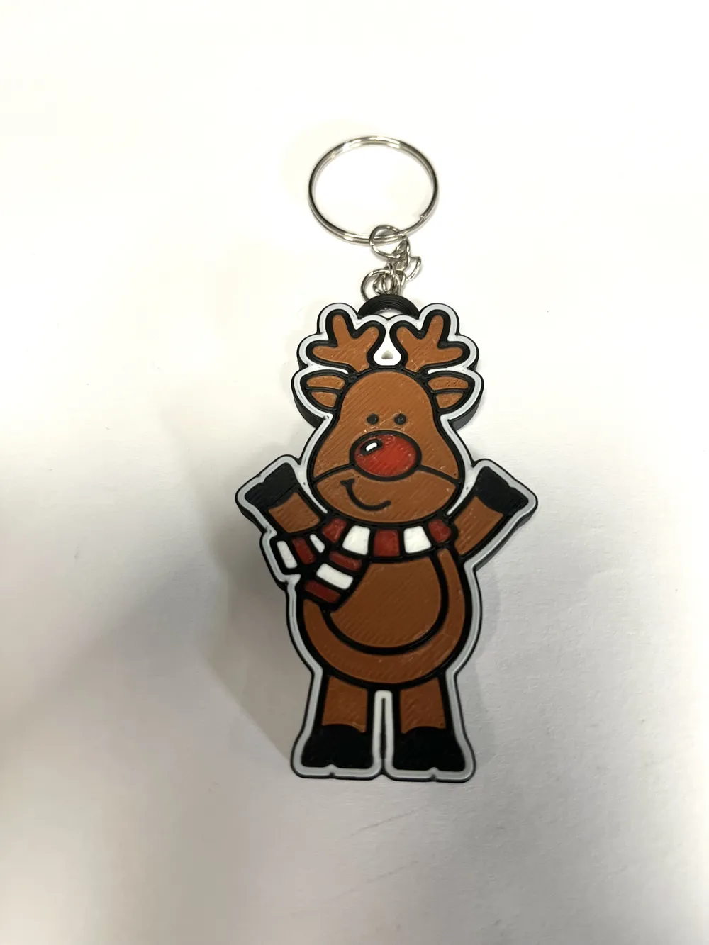Christmas reindeer keychain - Free 3D Print Model - MakerWorld