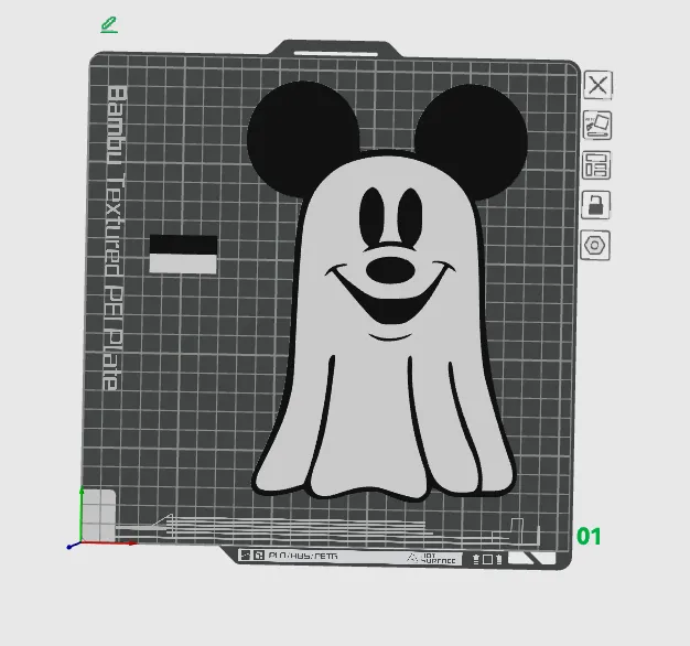 Halloween Mickey Mouse Ghost by Rockman - MakerWorld