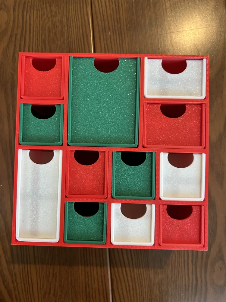 12 day advent calendar box - Free 3D Print Model - MakerWorld