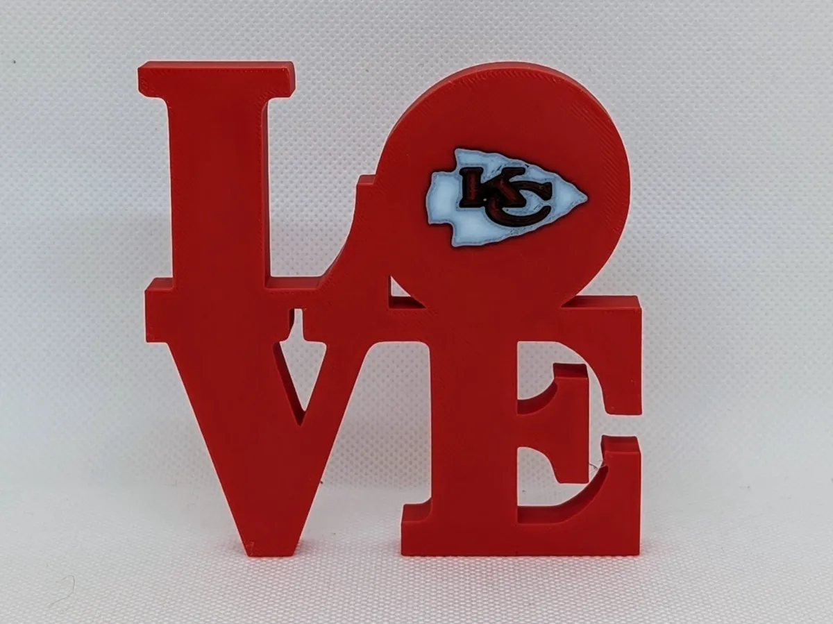 Kansas City Chiefs Love Park Sign - LOVE sign - Free 3D Print Model ...