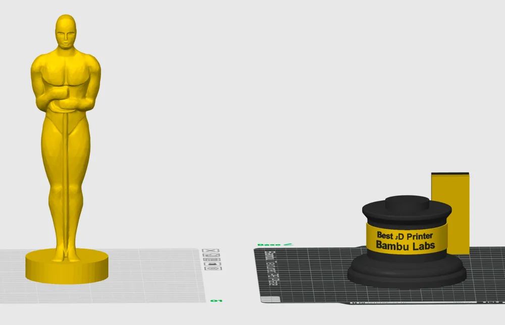 Oscar Trophy - With Base Plaque and Editable Text Remixed by ...