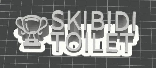 Skibidi toilet trophy 3d letters by Morskyy - MakerWorld