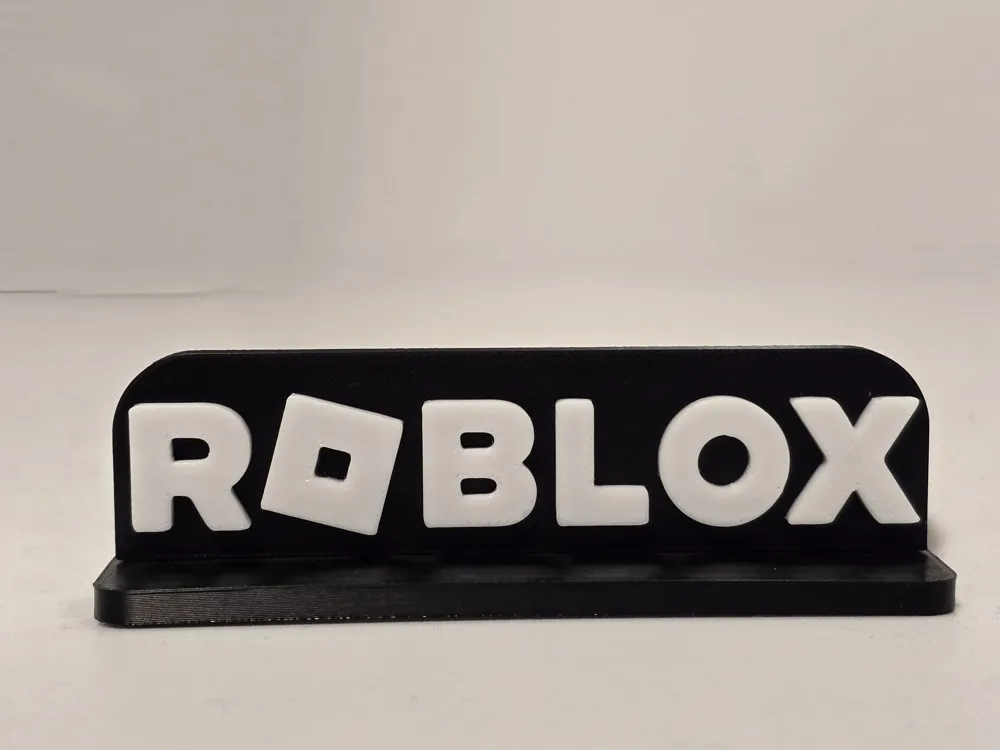 Roblox Gamer Desk Sign - Free 3D Print Model - MakerWorld