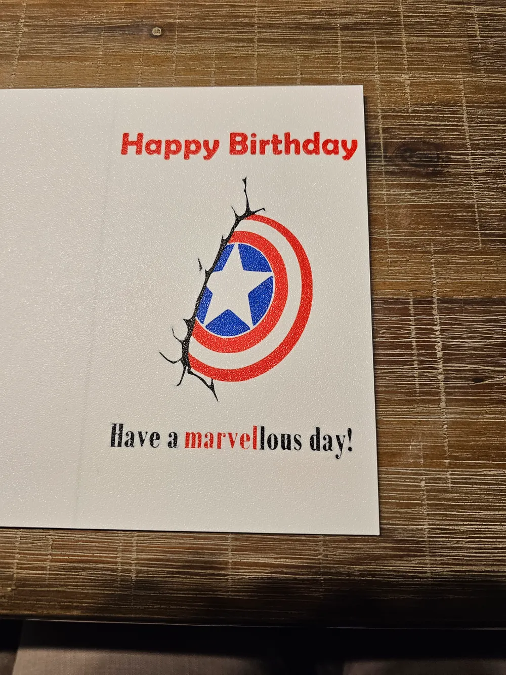 Marvel birthday card by ID_Tag - MakerWorld
