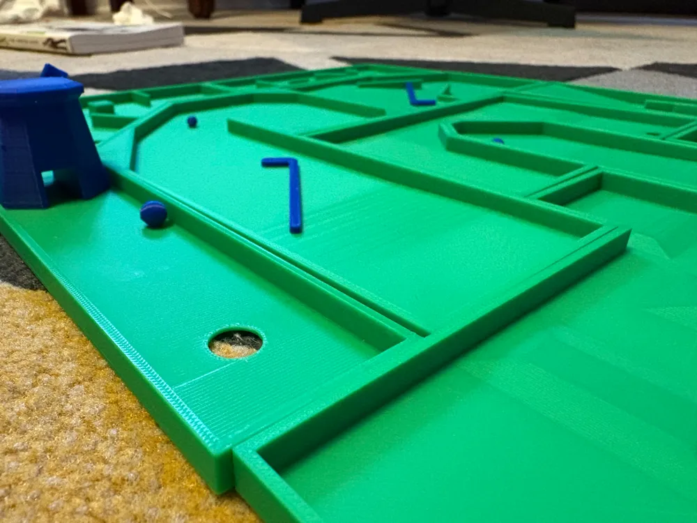 Classic Desktop Mini Golf Course - Free 3D Print Model - MakerWorld
