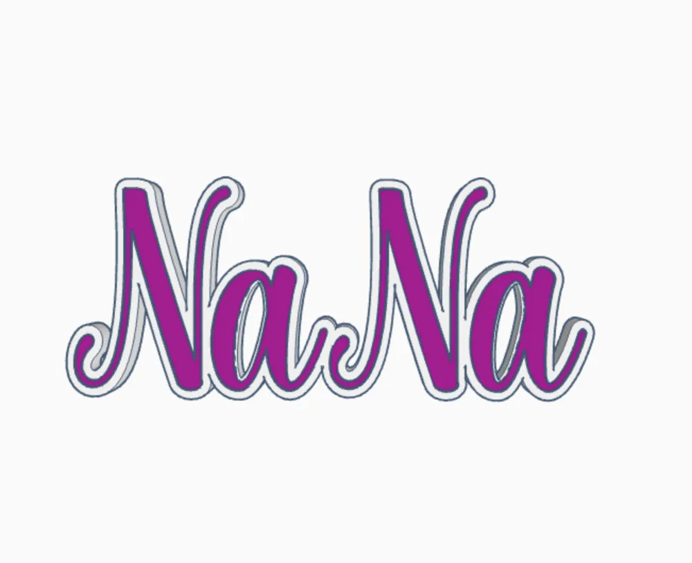 NANA name names name design ornament nameplate by meetoo333 MakerWorld ...