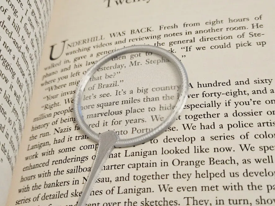 Bookmark - Detective lens (translucent lens) - Free 3D Print Model ...