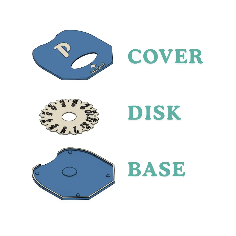 Parking Clock / Parking Disc / Parking Disk by Axl_Axlsn - MakerWorld