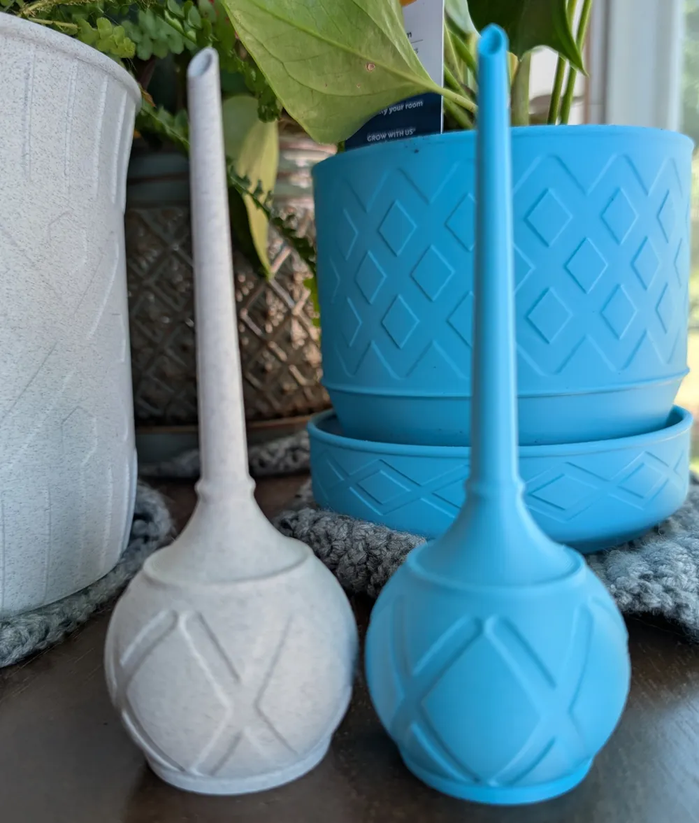 Plant Watering Globe - Patterned - Free 3D Print Model - MakerWorld