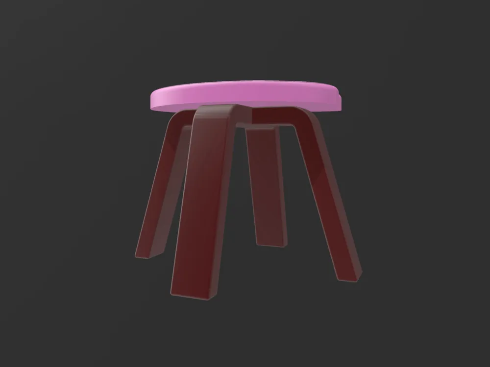 Pig stool for children 150mm3 by Badakgil - MakerWorld