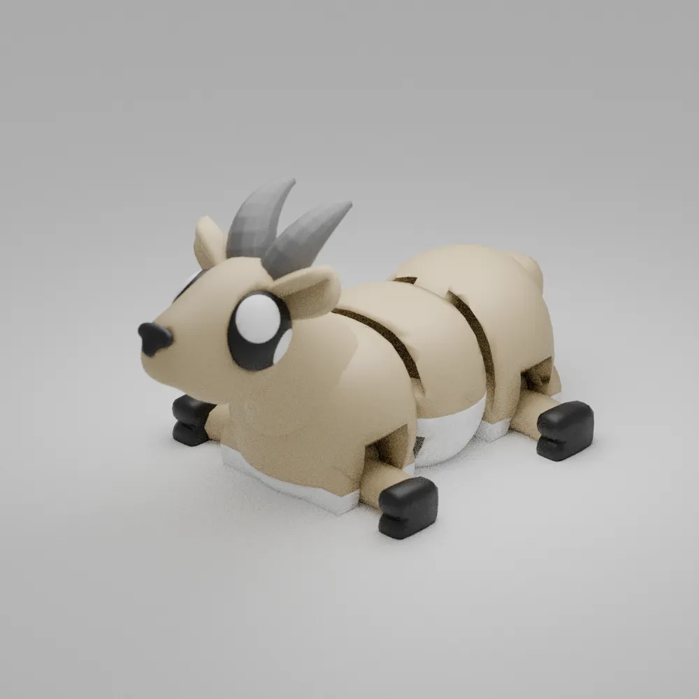 Articulated Cute Goat by Waffly3D MakerWorld: Download Free 3D Models