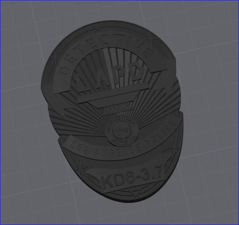 Blade Runner 2049 Detective Badge - Free 3D Print Model - MakerWorld