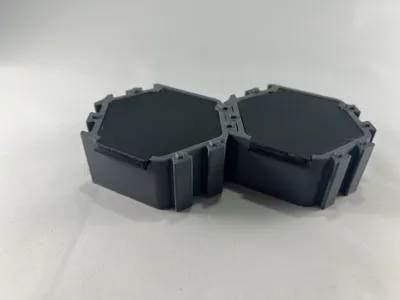Expandable Hexagonal Container with Lid by Tim Kamphuis - MakerWorld