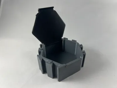 Expandable Hexagonal Container with Lid by Tim Kamphuis - MakerWorld