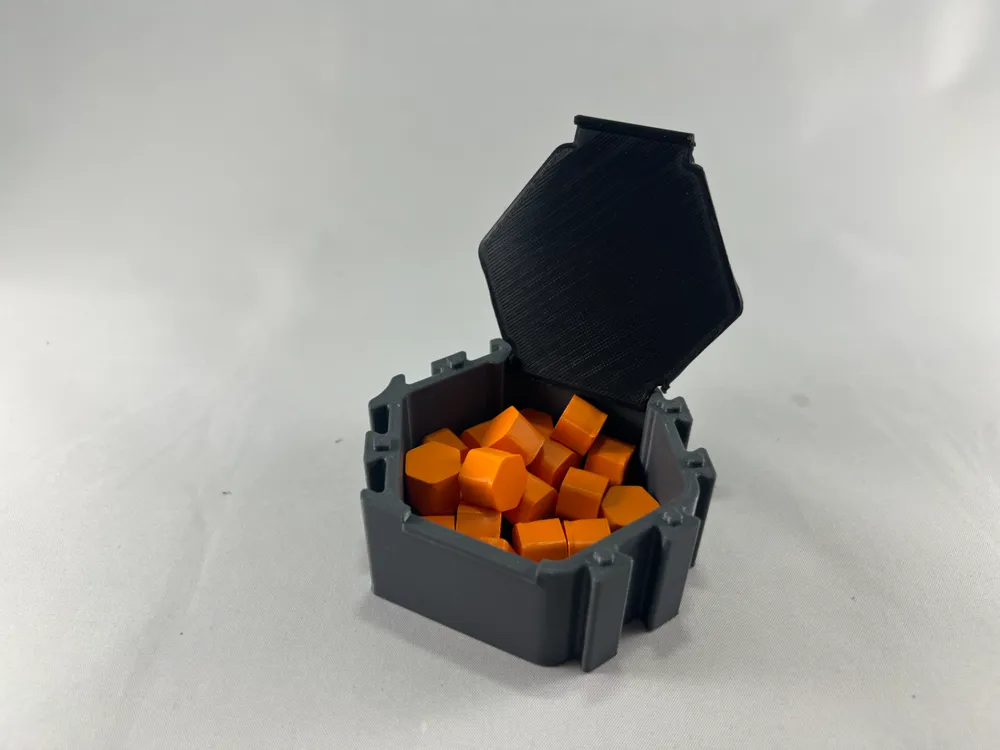 Expandable Hexagonal Container with Lid by Tim Kamphuis - MakerWorld