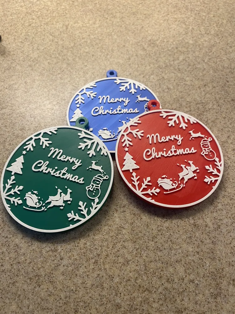 Christmas Ornament - Free 3D Print Model - MakerWorld